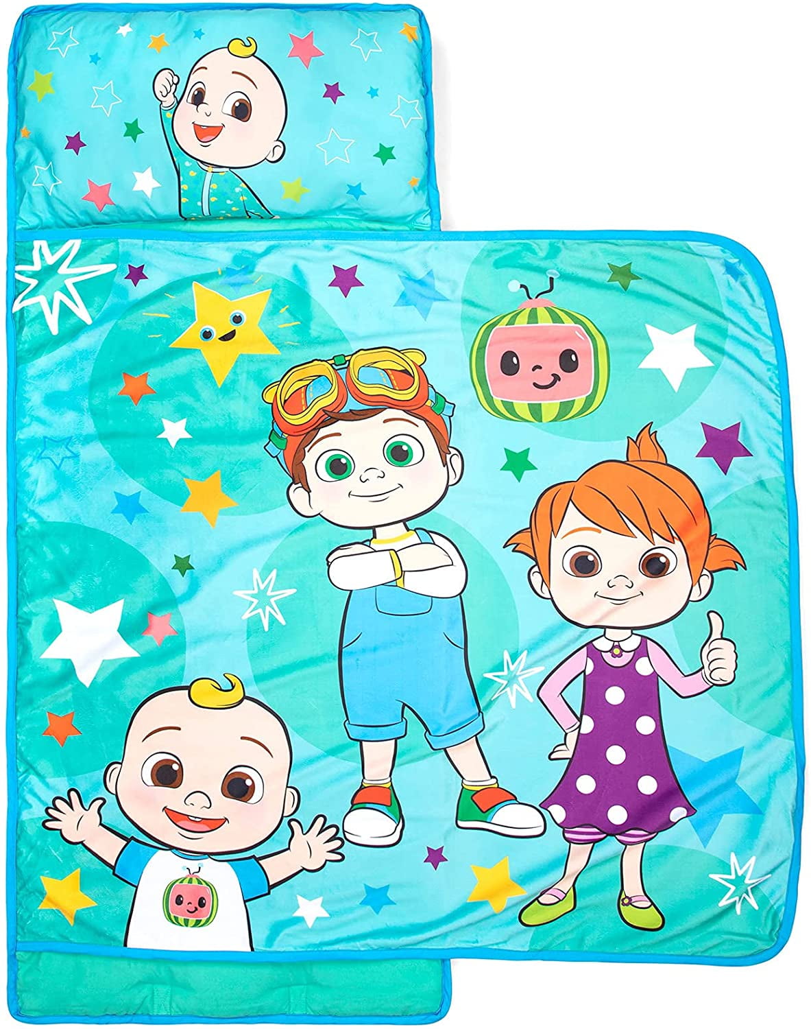 CoComelon Friends Kids Nap Mats, 100% Microfiber, Blue - Walmart.com