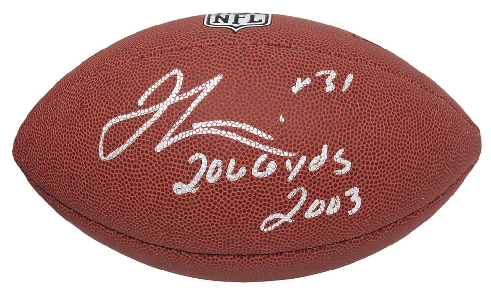 Jamal Lewis Signed Wilson Limited Full Size NFL Football w/2,066 Yds ...