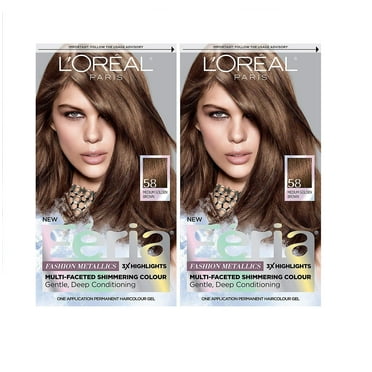 L'Oreal Healthy Look Creme Gloss Hair Color, 4BR Dark Red Brown/Cherry ...
