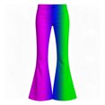 Bainana Gradient Flare Pants For Girls Zipper Button Waisted Wide Leg ...