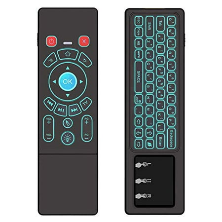 ILEBYGO RGB Rechargeable Mini Wireless Keyboard Air Remote Mouse ...