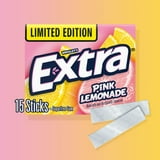 Extra Pink Lemonade Chewing Gum, 15 Sticks per Pack, 10 Packs Total ...