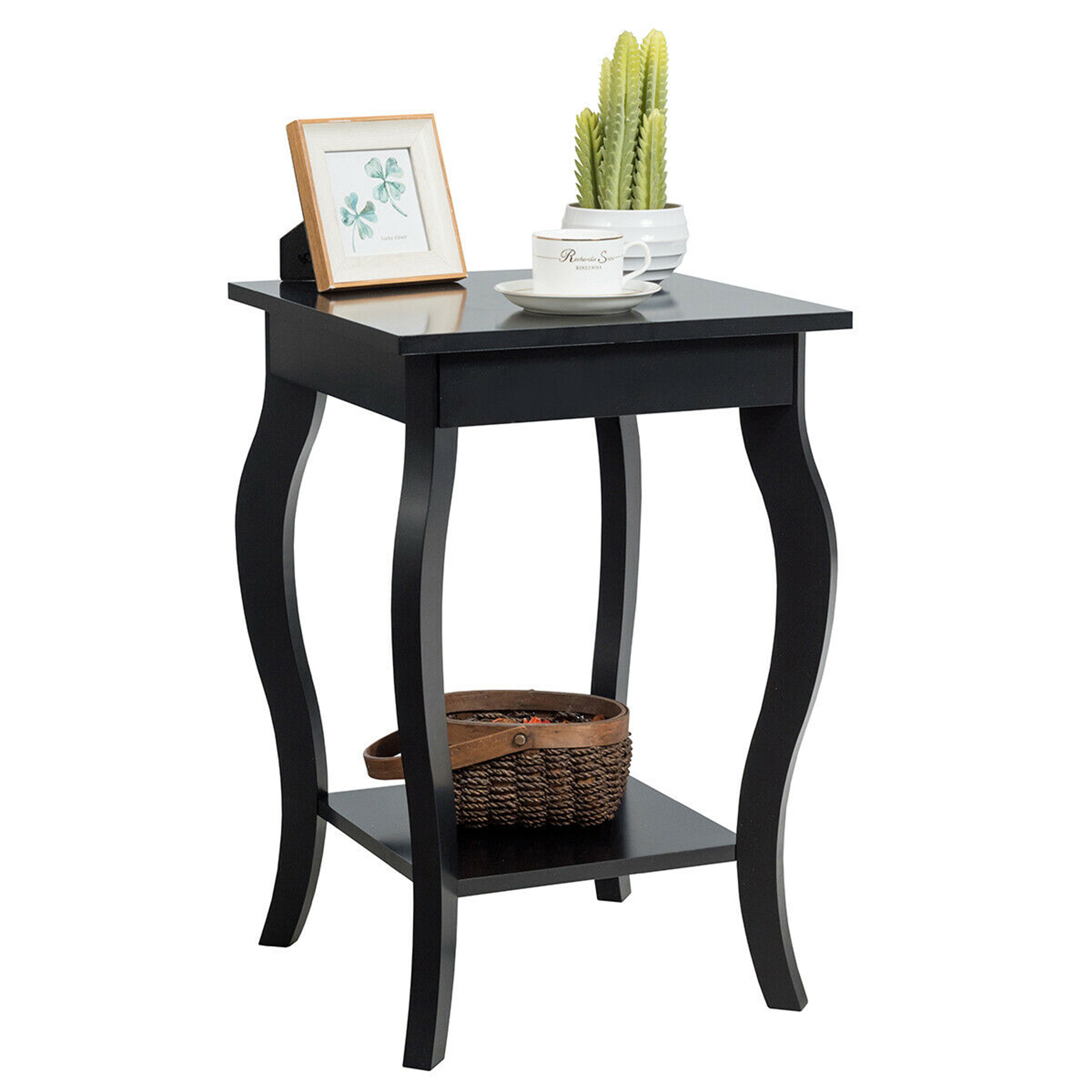 Gymax Accent Side Table Sofa End Table Nightstand Coffee Table w ...