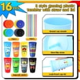 16 Pcs Video Game Plastic Cups Gaming Party Favor with Lids and Straws ...