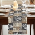 Bohemia Burlap Cotton Table Runner 13x90 Inches Long, Retro Rustic ...