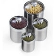 Cooks Standard Stainless Steel Food Jar Storage Canister Set Medium 4 ...