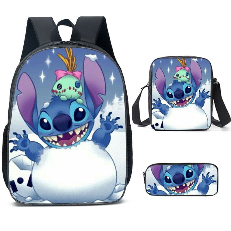 3PCS/Set Stitch School Backpack Travel Bag - Walmart.com
