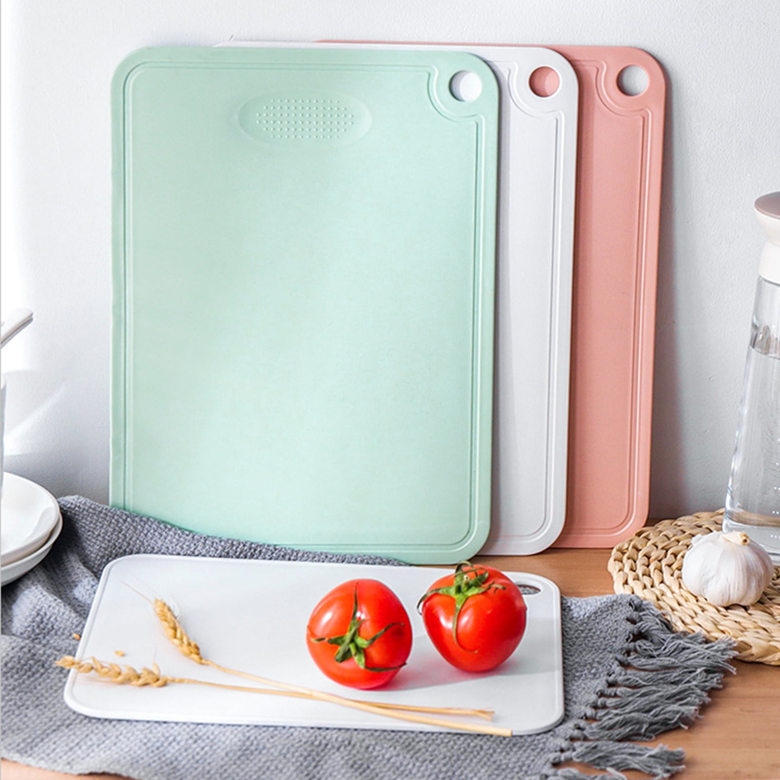 Yesbay Cutting Board Double-sided Non-slip Portable Kitchen Meat Fruit ...