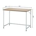 Fineboard 39" Home Office Computer Desk Writing Table, Beige/White ...