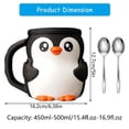 Whimsically Ice Cream Container Organizers Penguins Theme Double Spoon ...