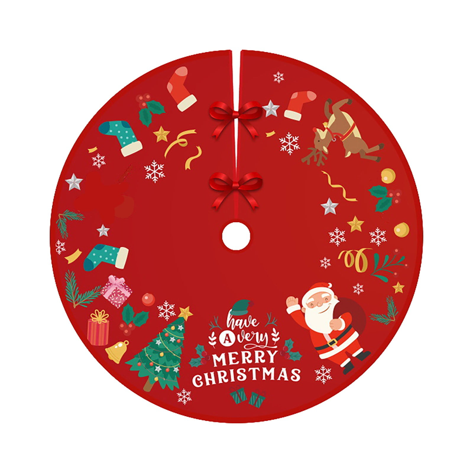 Click here for Vivavault Elegant Festive Christmas Tree Skirt Bas... prices