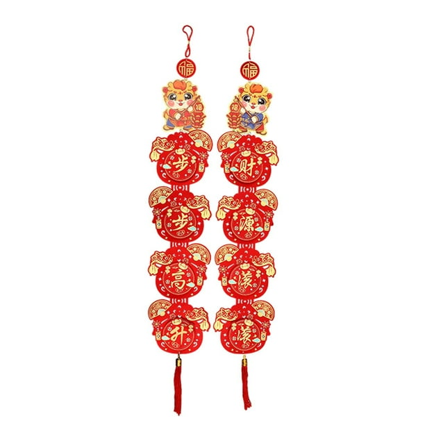 Lipstore 2024 Chinese Dragon Lunar New Year Couplets Hanging Ornament ...