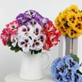 NovaStitch 1PCS Artificial Silk Violet Flower UV Resistant Plants ...
