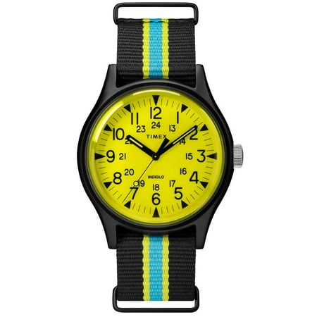 Timex MK1 Aluminum California Yellow Dial Canvas Strap Men's Watch ...