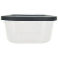 Mainstays Plastic Food Storage Container 11.9 Cup Gray 2 Pieces Durable ...