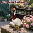 Large Porch Goose Statue, Realistic Hollow Plastic Garden Goose with ...