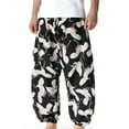 ZHUGeLI Men's Drawstring Aladdin Hippie Harem Pants Loose Drop Crotch ...