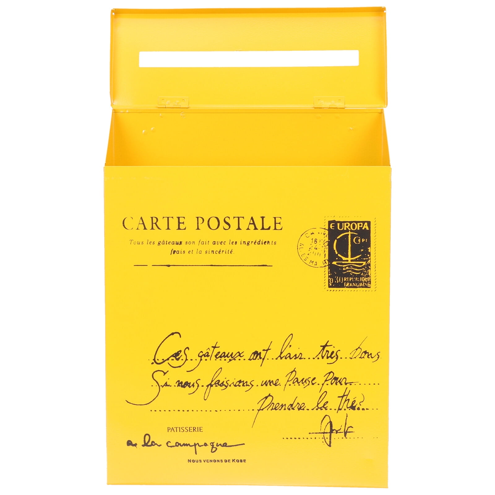 Wall Mount Letter Box Vintage Style Letter Case Wall Mailbox Decor Wall ...