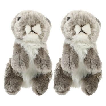 Living Nature 7" Plush Sitting Lop Eared Rabbit Brown Plush Animal ...