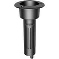 Mate Series Plastic 0° Rod & Cup Holder - Drain - Round Top - Black ...