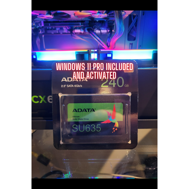 (Windows 11 Pro Installed and Activated) 240GB Adata SU635 SSD ...