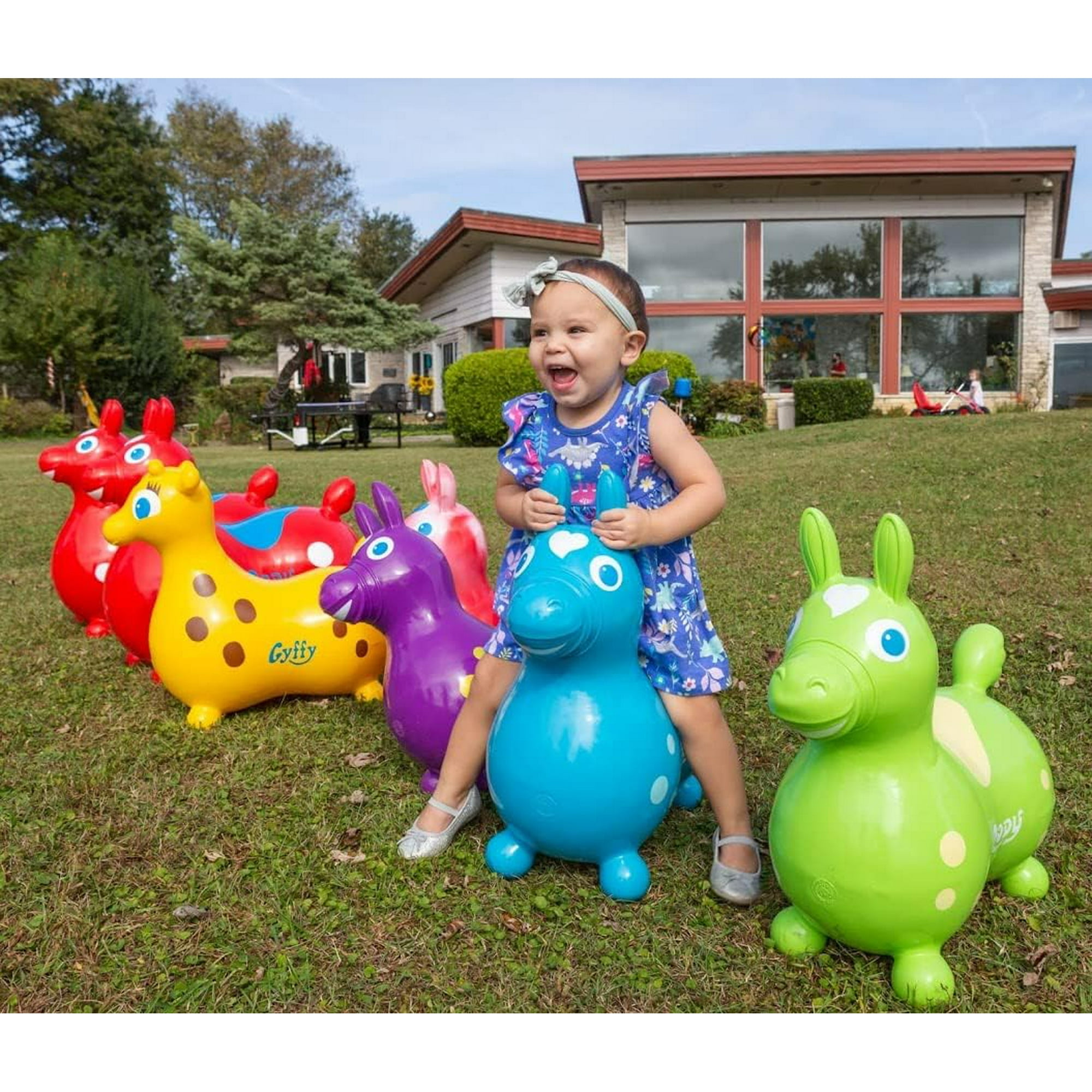 Click here for Gymnic Teal Rody Inflatable Bounce Horse With Pump prices