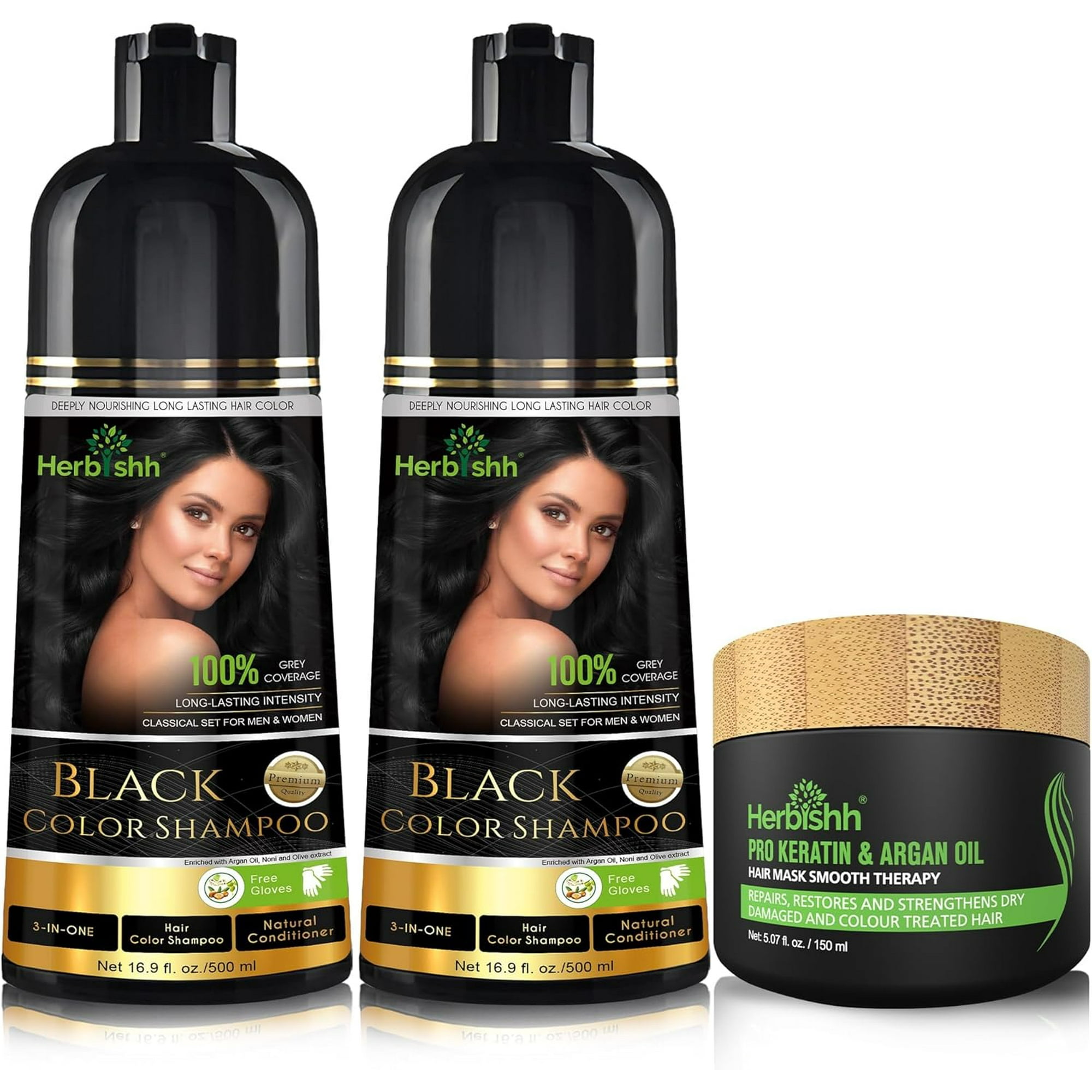 Click here for Herbishh Black Hair Color Shampoo For Gray Hair  H... prices