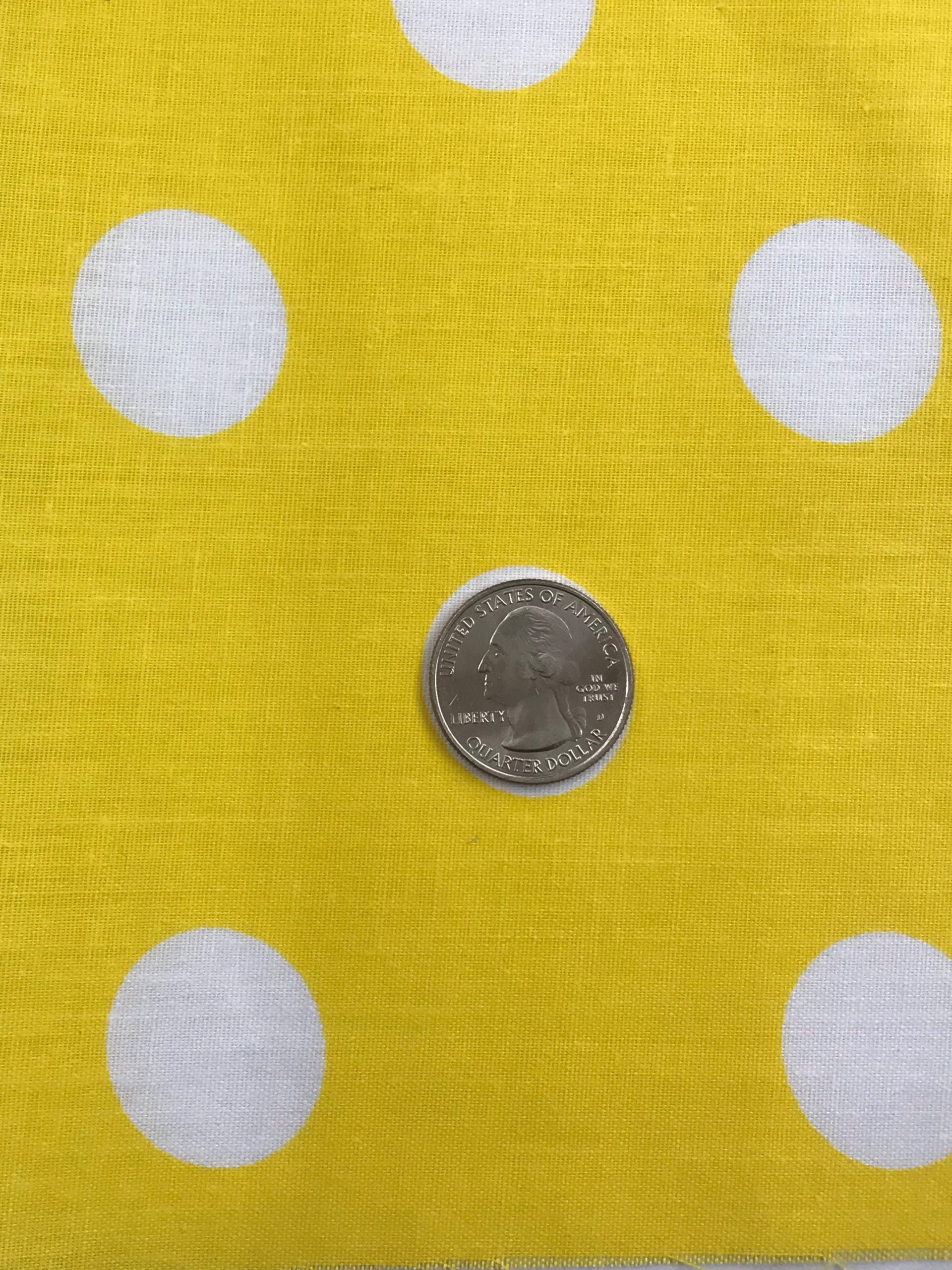 Quarter Size Dots Print Broadcloth, 60" Wide, Sells by the Yard from ...