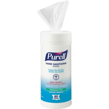 Purell Ethyl Alcohol Hand Sanitizing Wipe Canister 175 Wipes 6 Packs ...