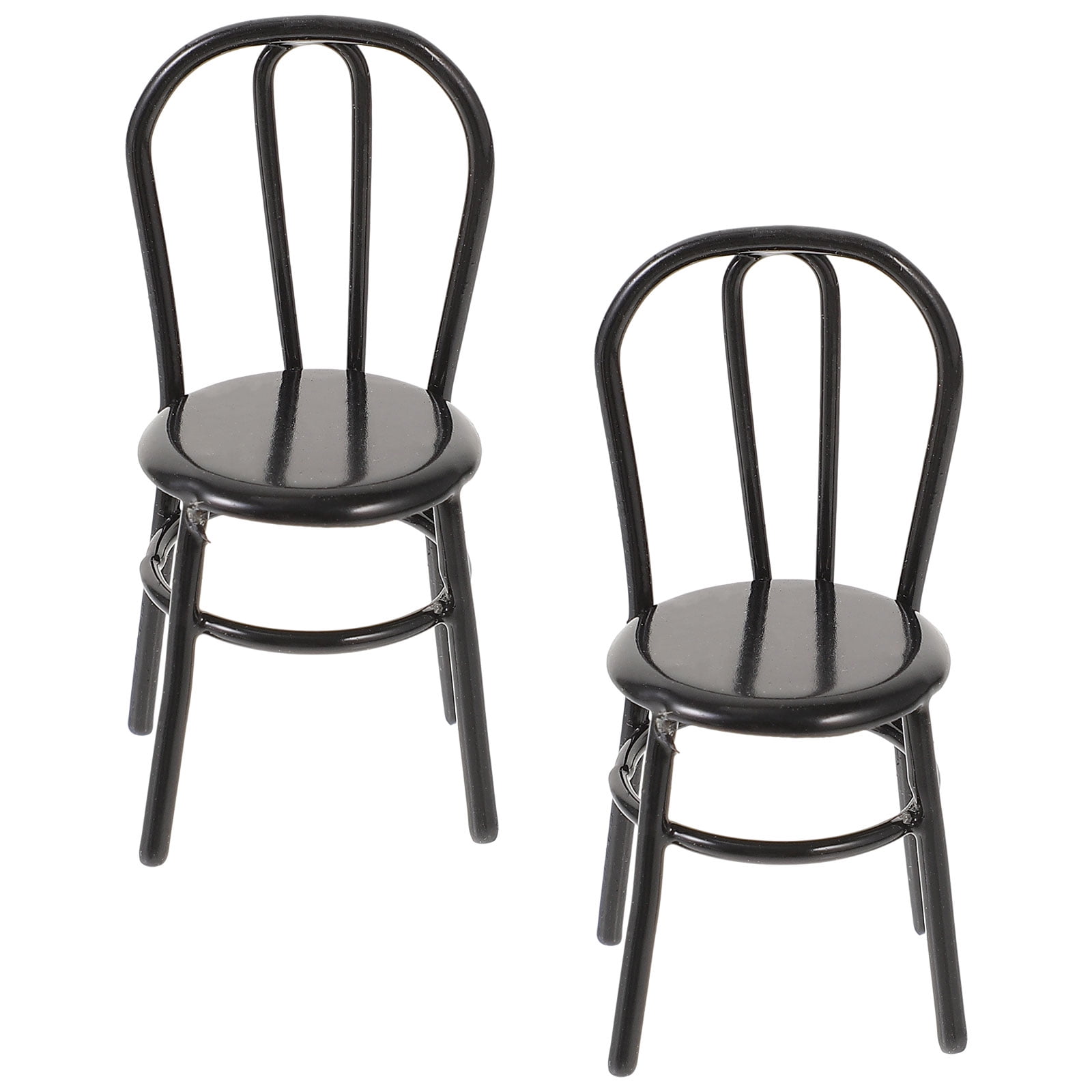 Click here for Upouart 2pcs Mini Furniture Model Mini Chair In Bl... prices
