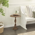 Free Shipping! DecMode 18x22 Brown Mango Wood Carved Floral Accent ...