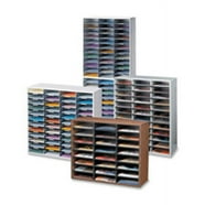 Safco Grey 36 Compartment Wood Adjustable File Organizer - Walmart.com