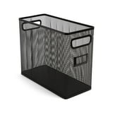 TRU RED Matte Black Wire Mesh File Organizer for Office Desk, Letter ...