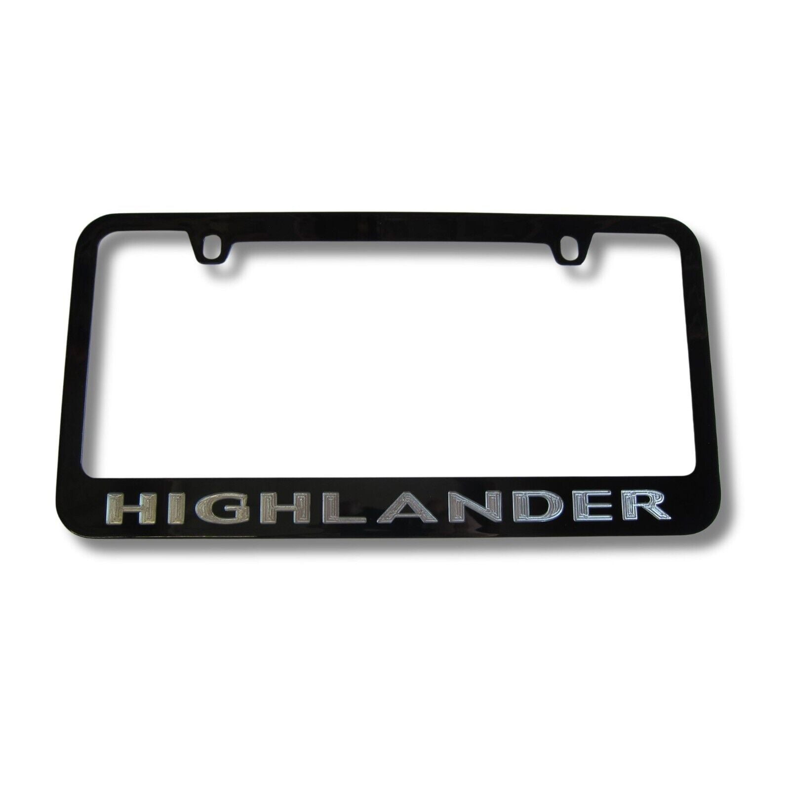 Toyota Highlander Emblem Logo Black Zinc License Plate Frame Official ...