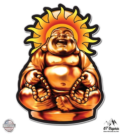 Buddha - 5" Vinyl Sticker - For Car Laptop I-Pad - Waterproof Decal ...