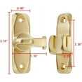 NOGIS Barn Door Lock, 90/180 Degree Gate Latches, Zinc Alloy Right ...