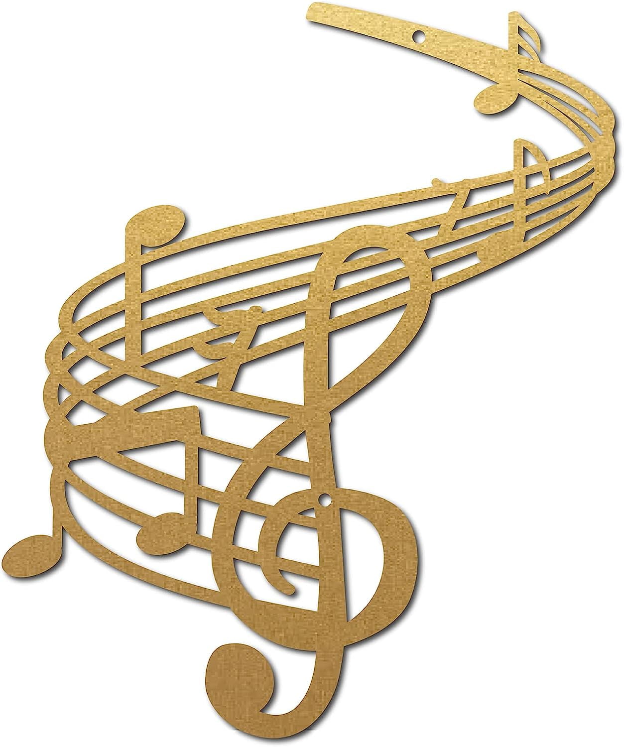1pc Music Notes Wall Art Metal Vintage Treble Clef Wall Decor Wall ...