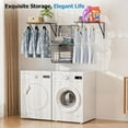 2 Pack Laundry Room Shelves Organization and Storage, Wall Mounted ...
