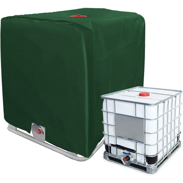 SHAR ( Green ) IBC Tank Cover Tarpaulin for 1000L IBC Container, 116 x ...