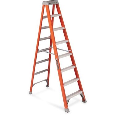 Louisville Ladder FXS1508 8 ft. Fiberglass Cross Step Ladder, Type IA ...