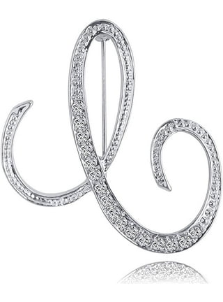 Gold-Tone Initial Letter Pin #BR098