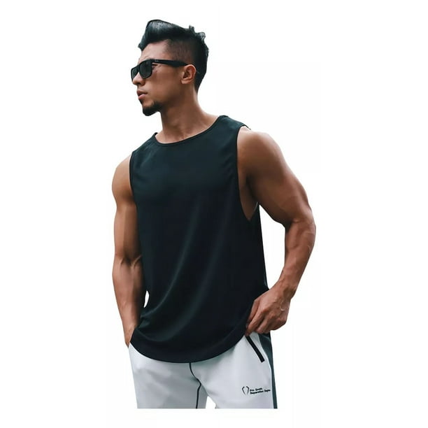 Playera Deportiva Musculosa Tank Top Seco Rápido Gym Hombre | Walmart ...