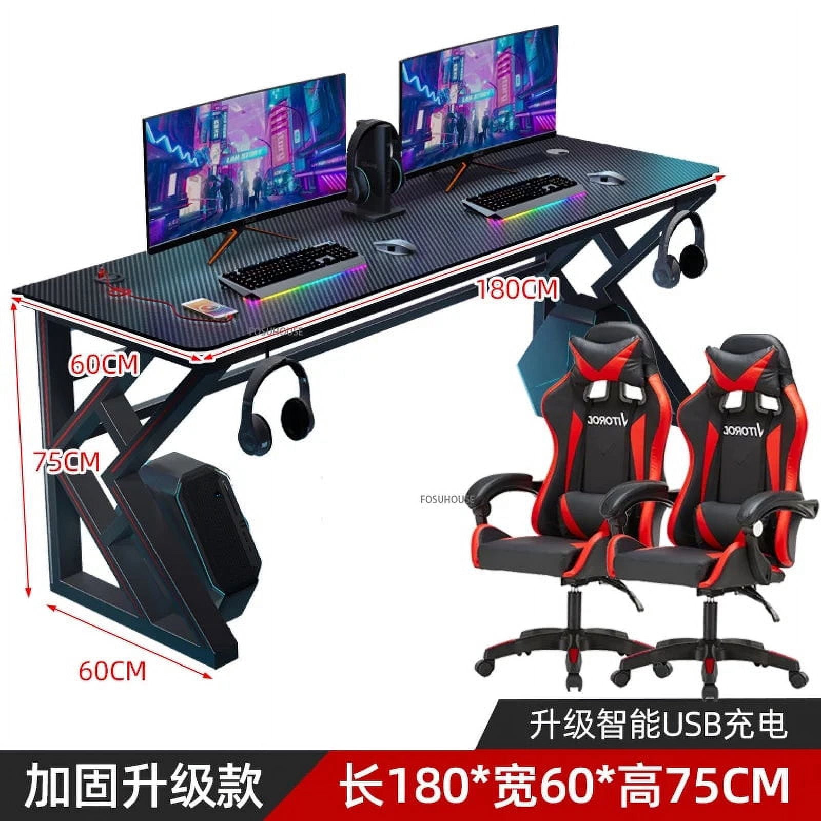 Modern Carbon Fiber Desktop Computer Desk for Office Furniture Internet ...