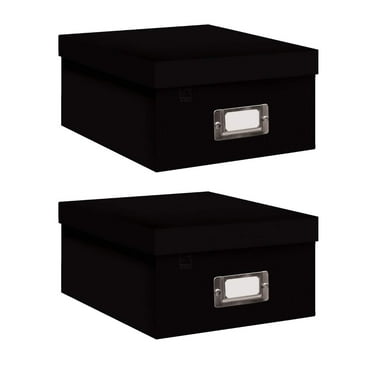Pioneer Photo Albums Photo Storage Box (Black/White Damask) - Walmart.com