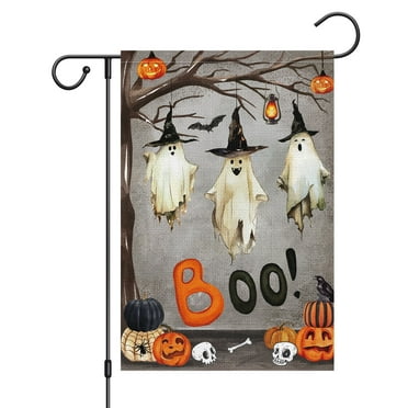 America Forever Funny Halloween House Flag Double Sided Vertical 28 x ...