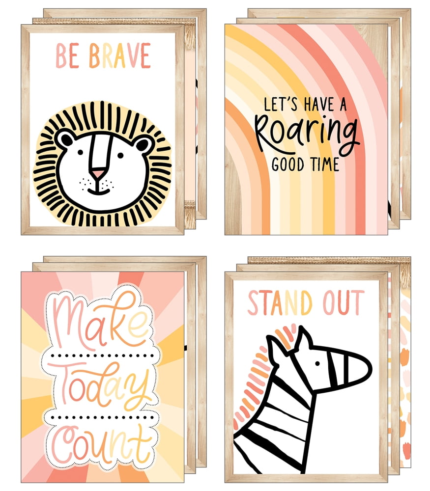 Schoolgirl Style Mini Posters: Simply Safari 12 mini posters - Walmart.com