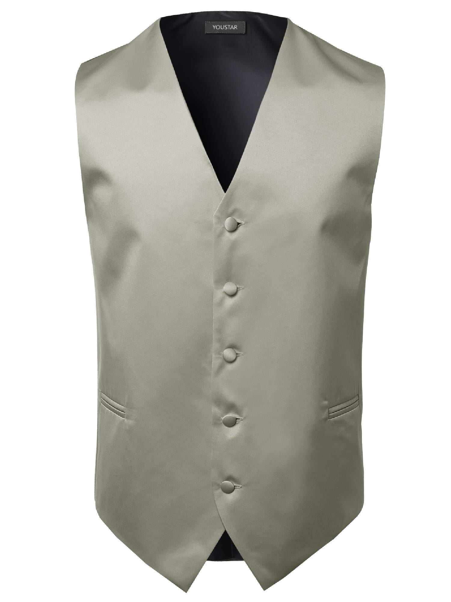 FashionOutfit Men's Classic Solid Suit Vest in Various Colors - Walmart.com