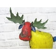 Rustic Medium 13" Tall Repurposed Scrap Metal Moose Statue Home Farm ...