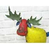 Rustic Medium 13" Tall Repurposed Scrap Metal Moose Statue Home Farm ...