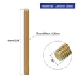 Uxcell 30 Pack Fully Threaded Rod, M8-1.25x90mm Carbon Steel Long ...